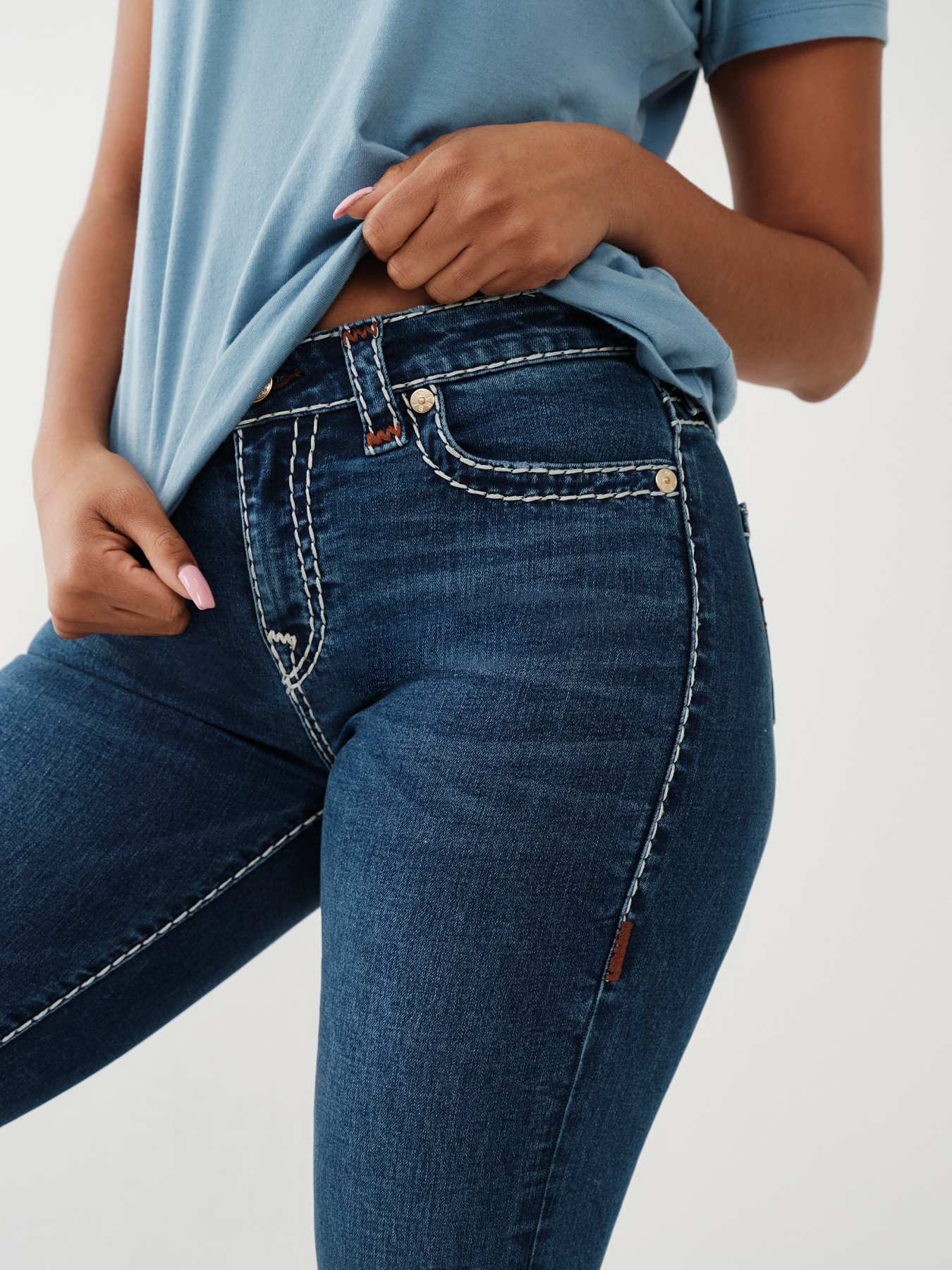 BILLIE SUPER T STITCH STRAIGHT JEAN