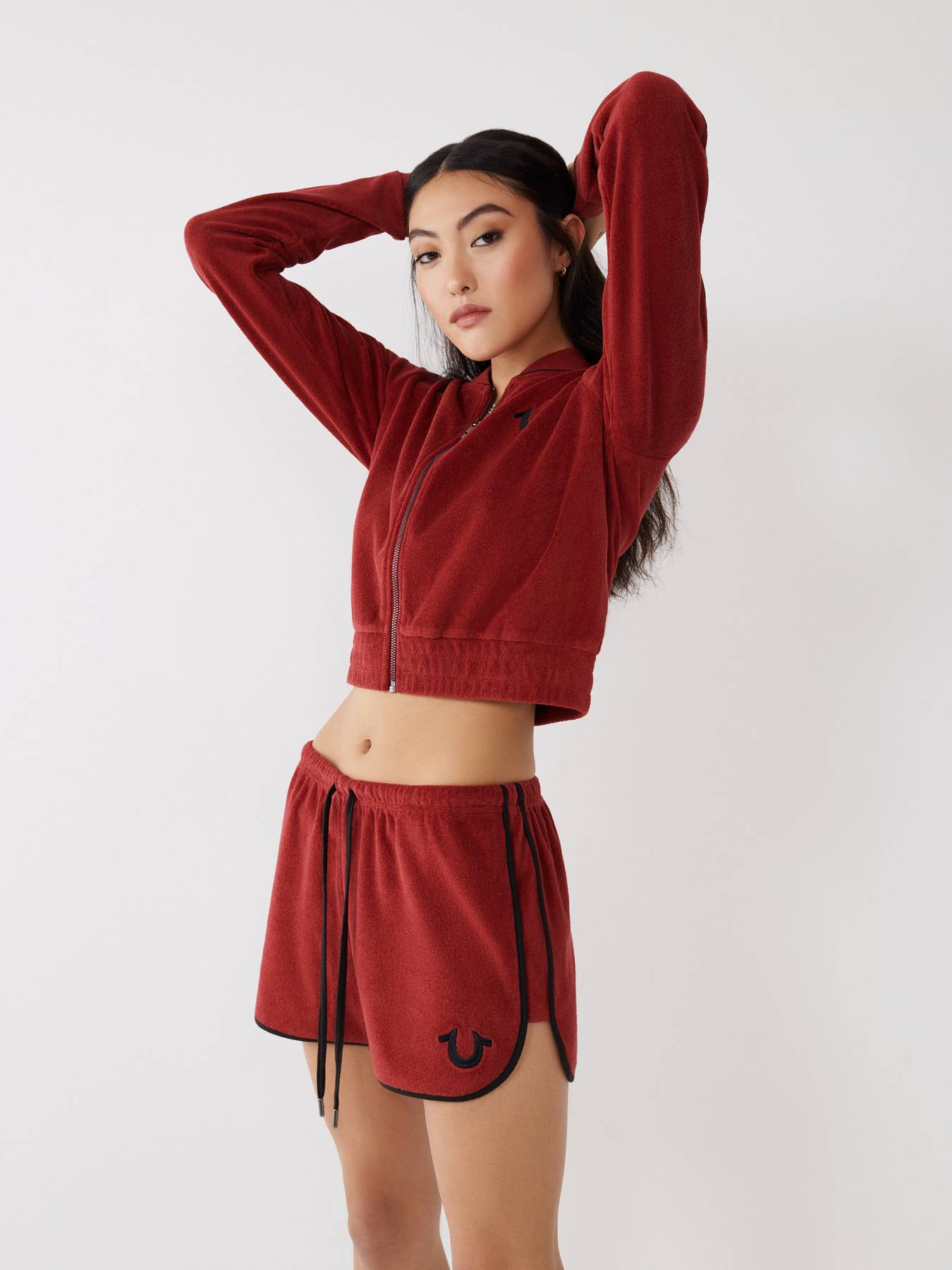 TERRY ZIP SWEATSHIRT