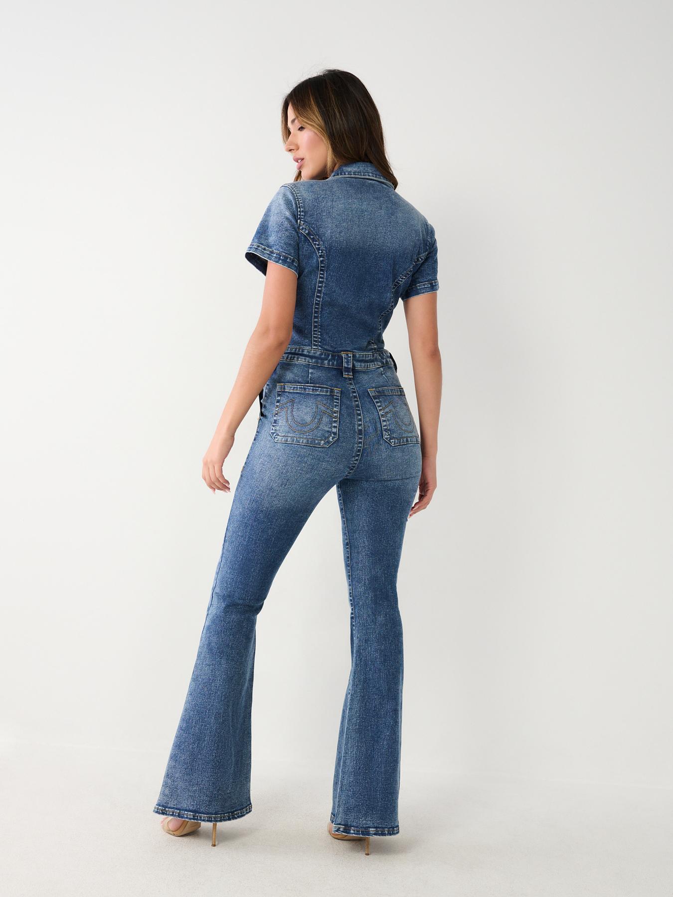DENIM FLARE JUMPSUIT | True Religion