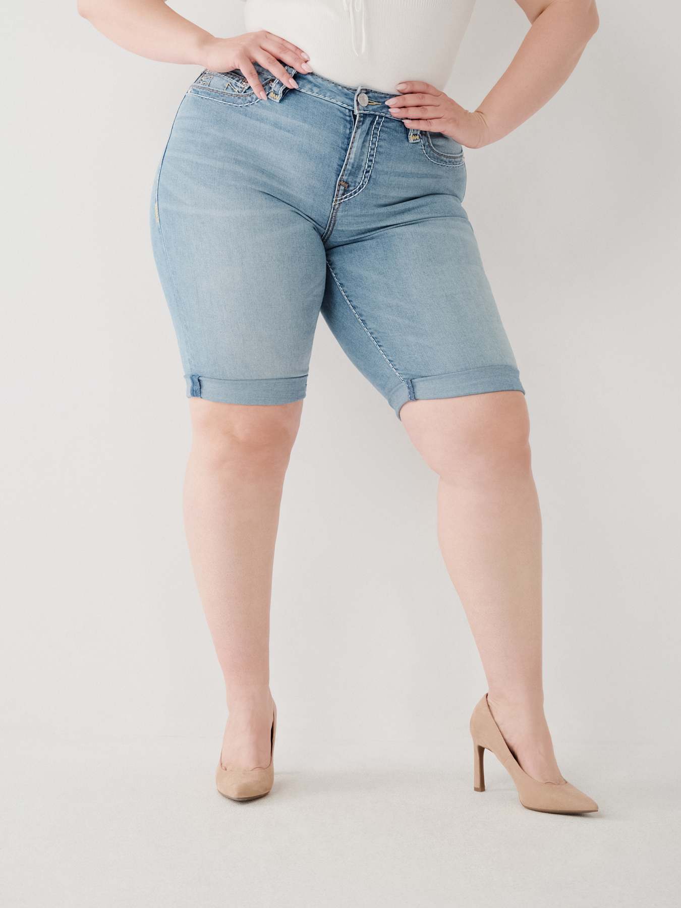 RILEY SUPER T STITCH KNEE SHORT