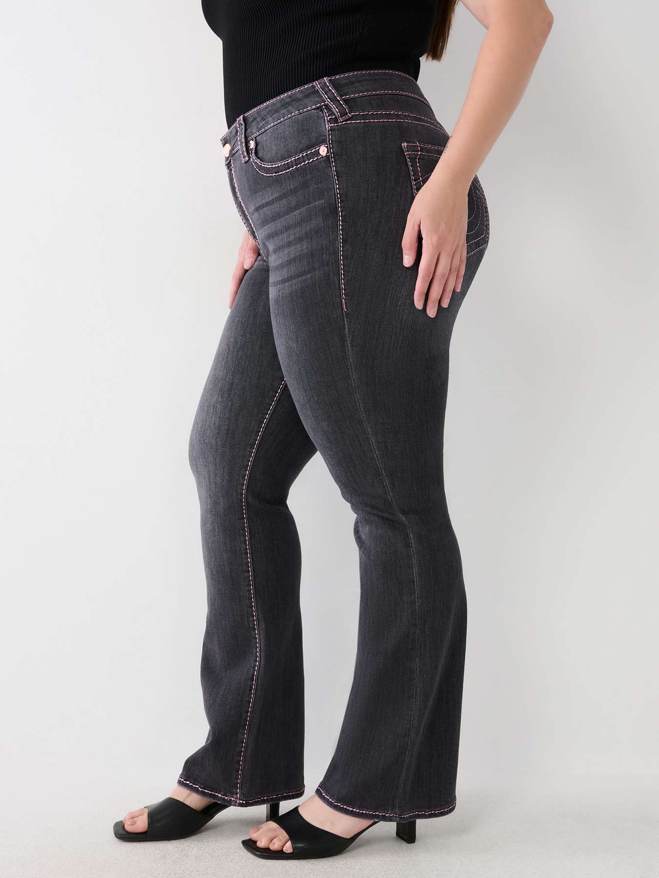 PLUS BECCA BIG T STITCH BOOTCUT JEAN