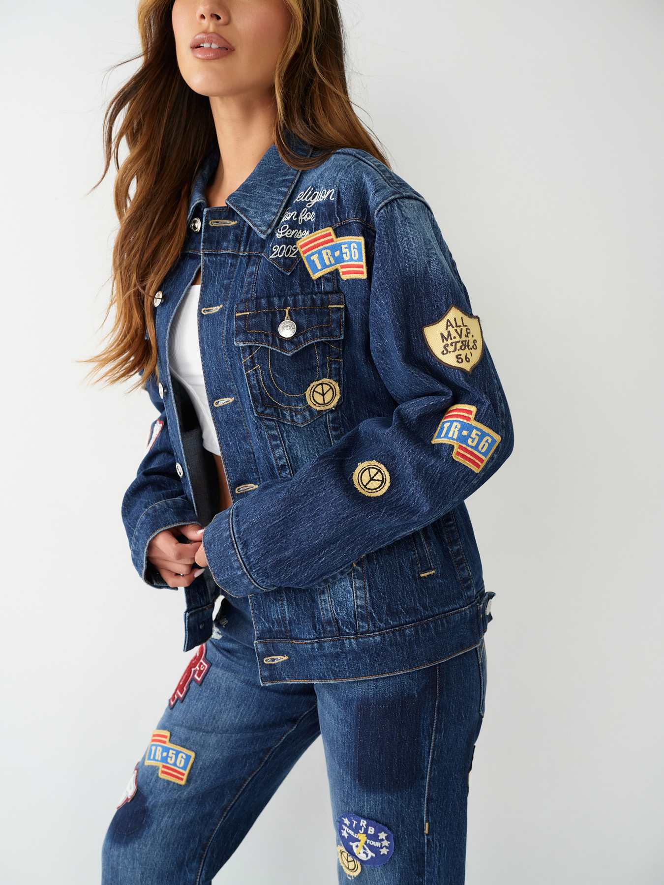 JIMMY LOGO PATCH DENIM JACKET