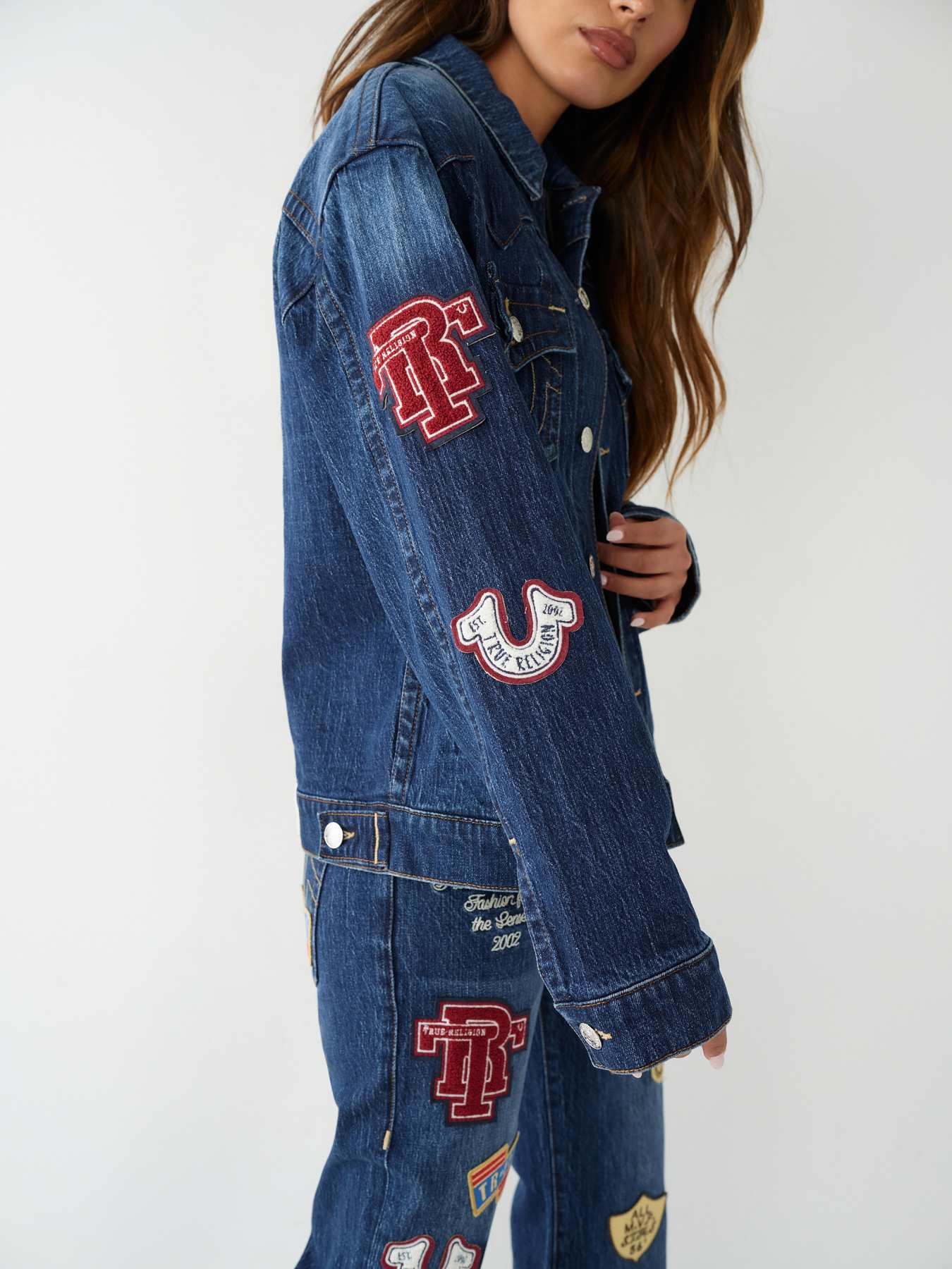 JIMMY LOGO PATCH DENIM JACKET