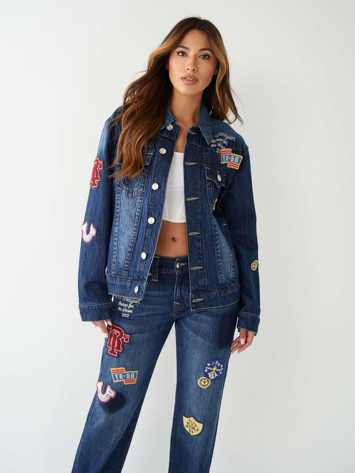 JIMMY LOGO PATCH DENIM JACKET