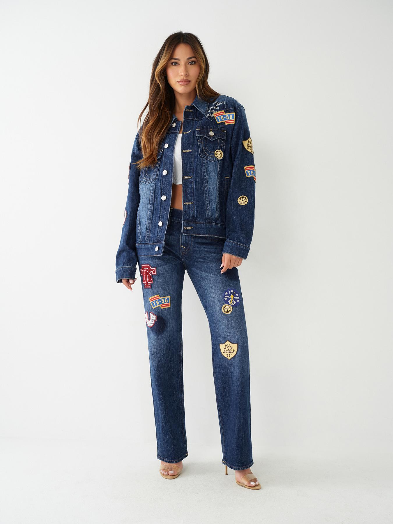 JIMMY LOGO PATCH DENIM JACKET