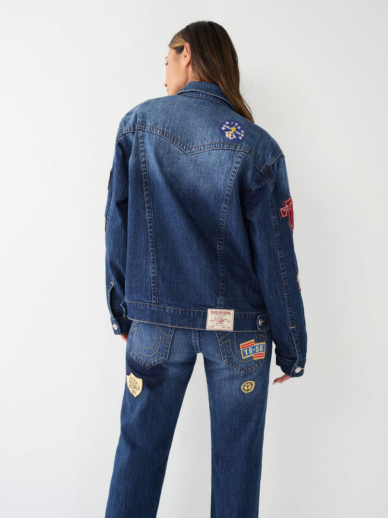 JIMMY LOGO PATCH DENIM JACKET