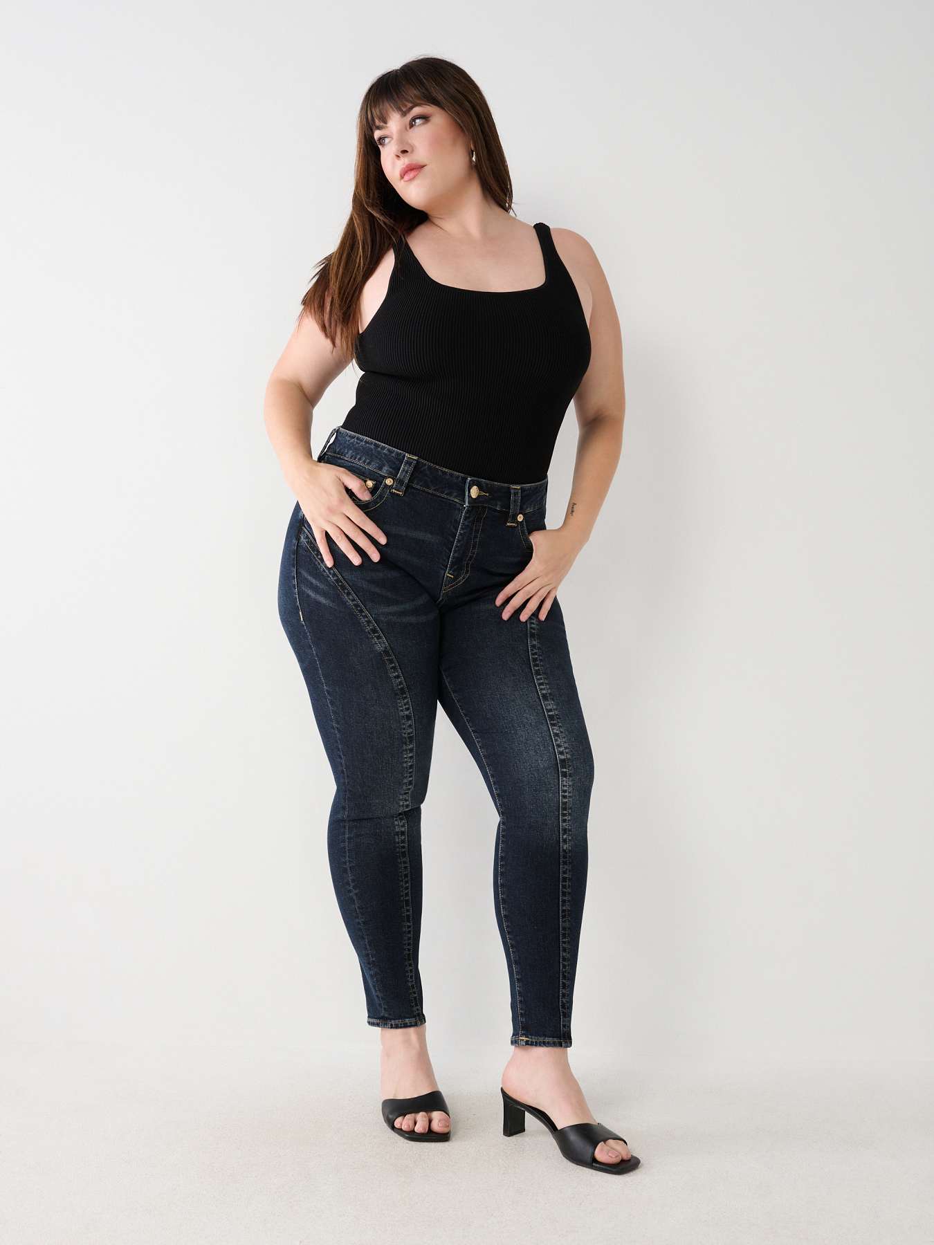 PLUS JENNIE MID RISE CURVY SKINNY JEAN