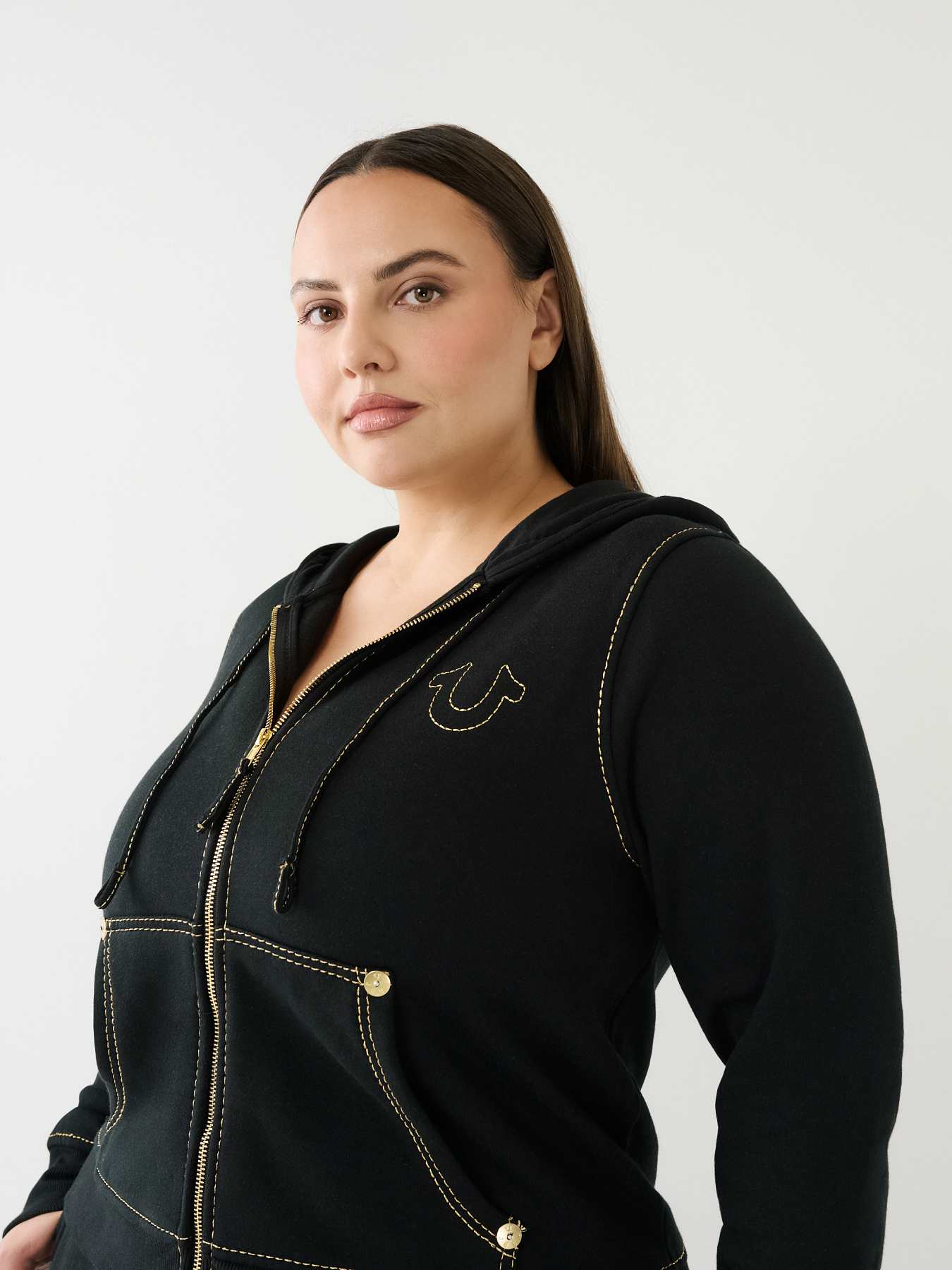 LUREX BIG T LOGO HOODIE