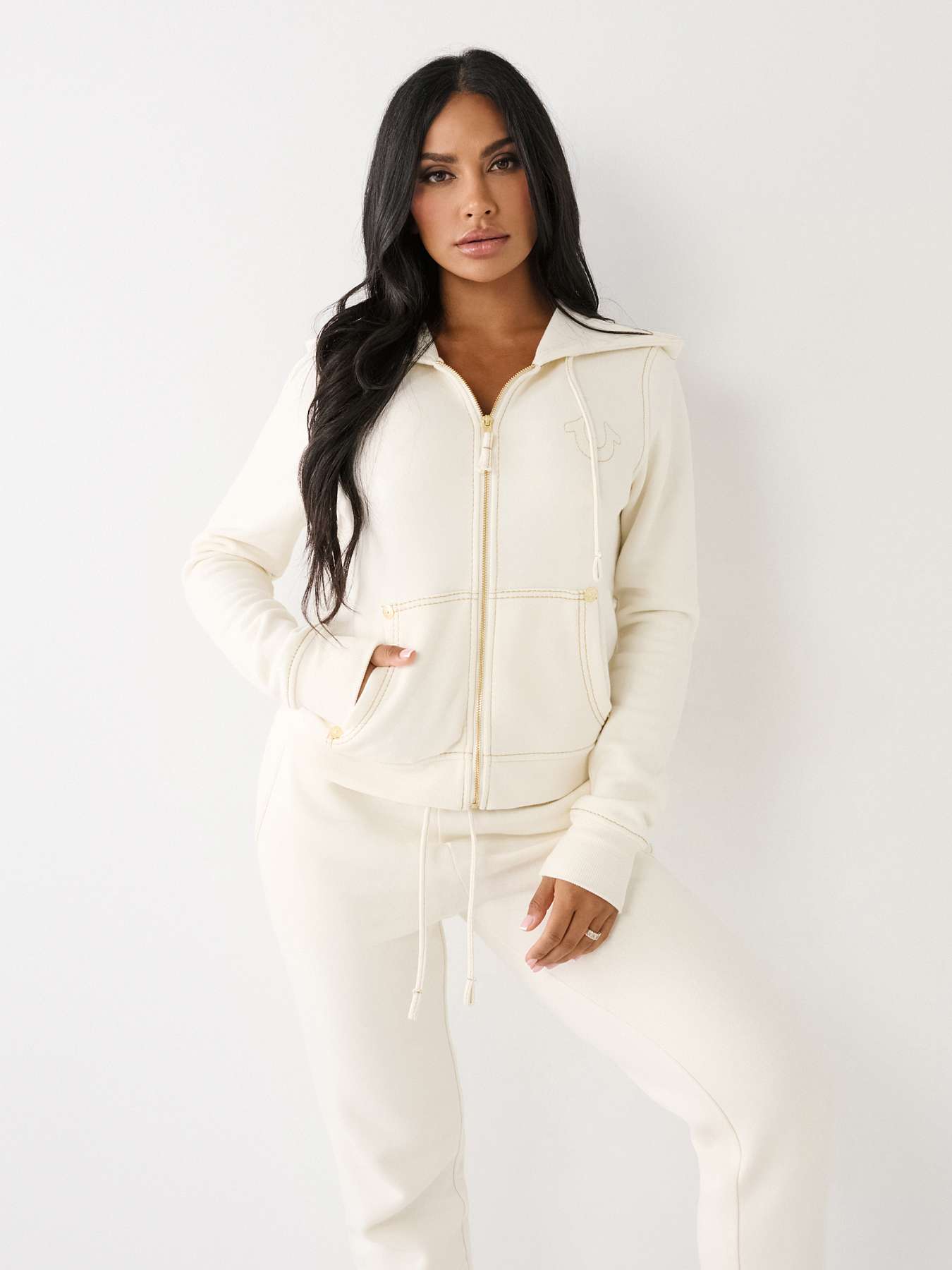 LUREX BIG T LOGO HOODIE