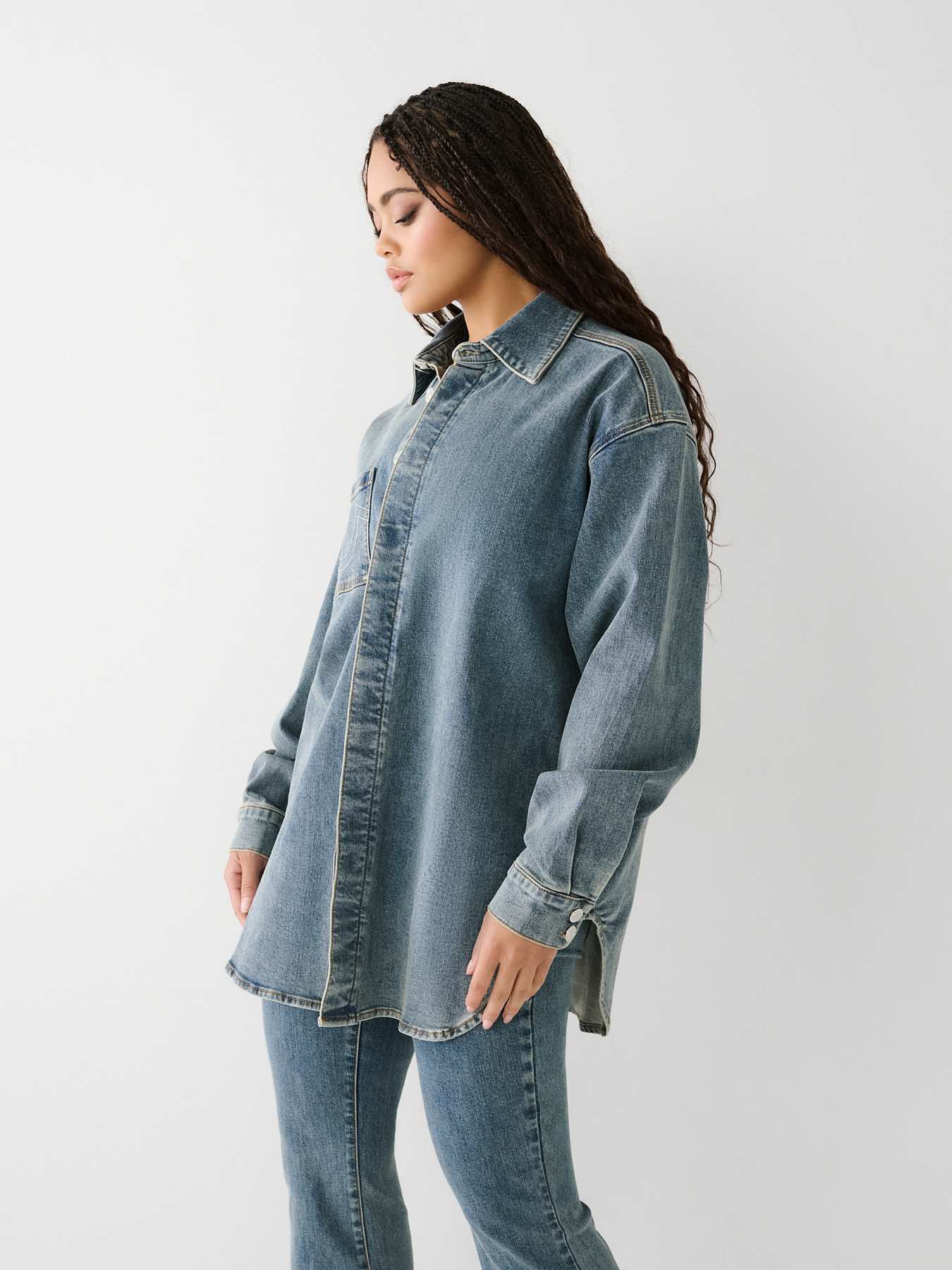 OVERSIZED DENIM SHIRT