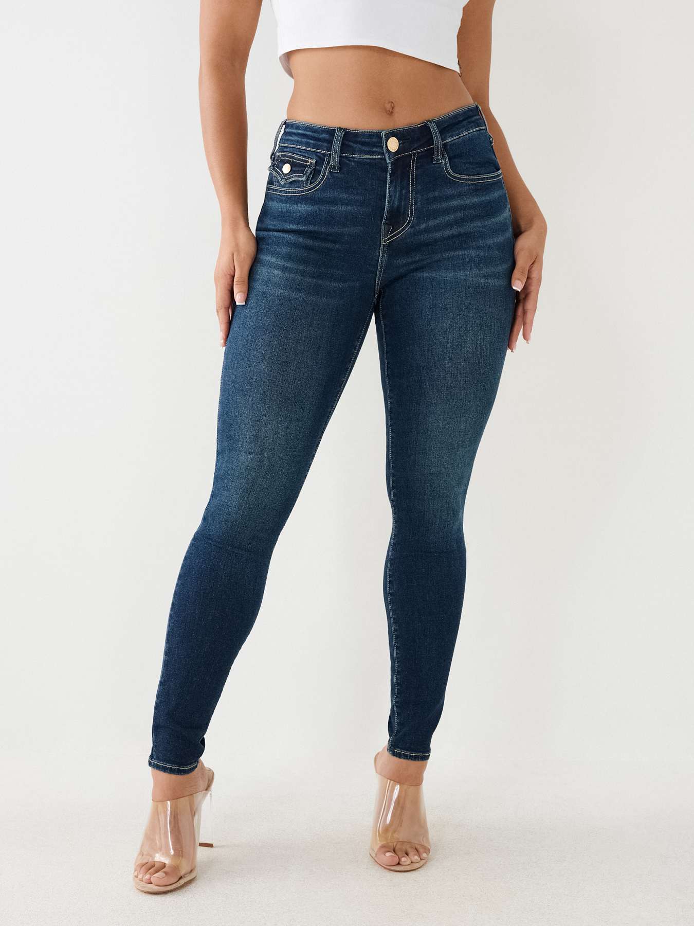 JENNIE MID RISE SINGLE NEEDLE SKINNY JEAN