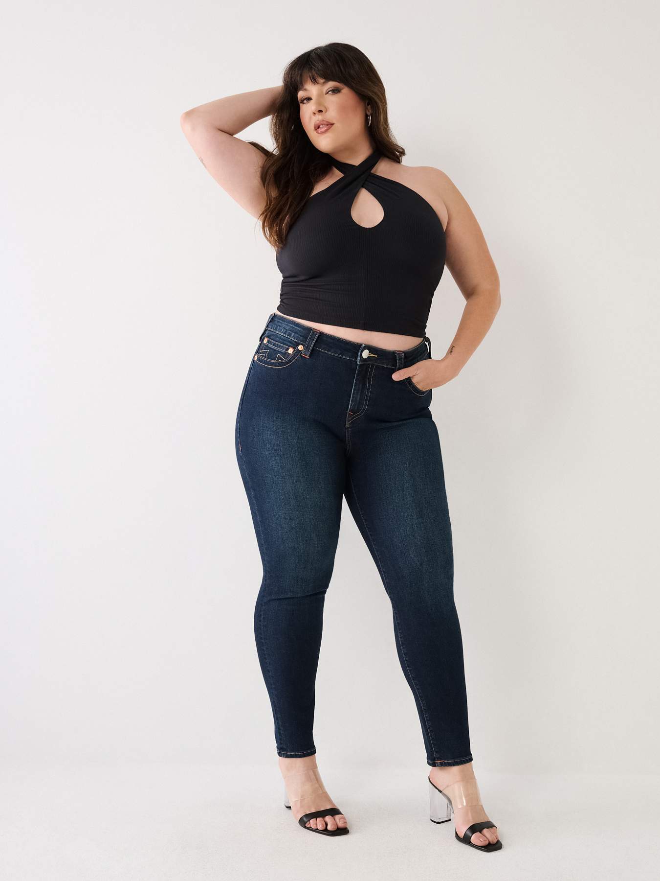 PLUS JENNIE MID RISE CURVY SKINNY JEAN