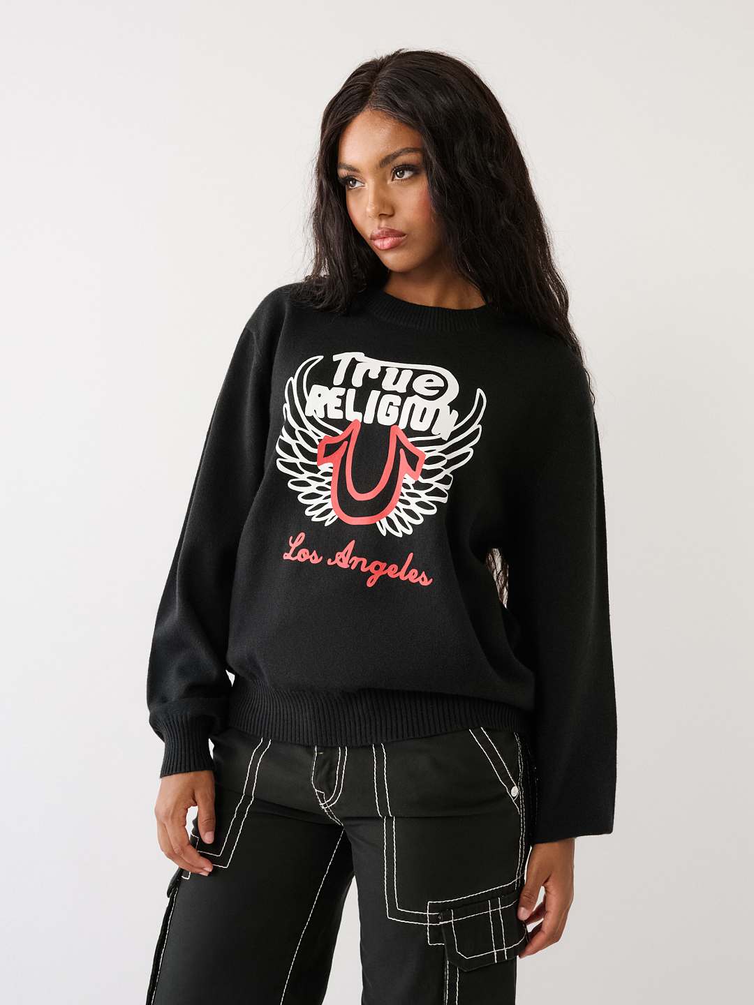 LOGO RELAXED SWEATER | True Religion