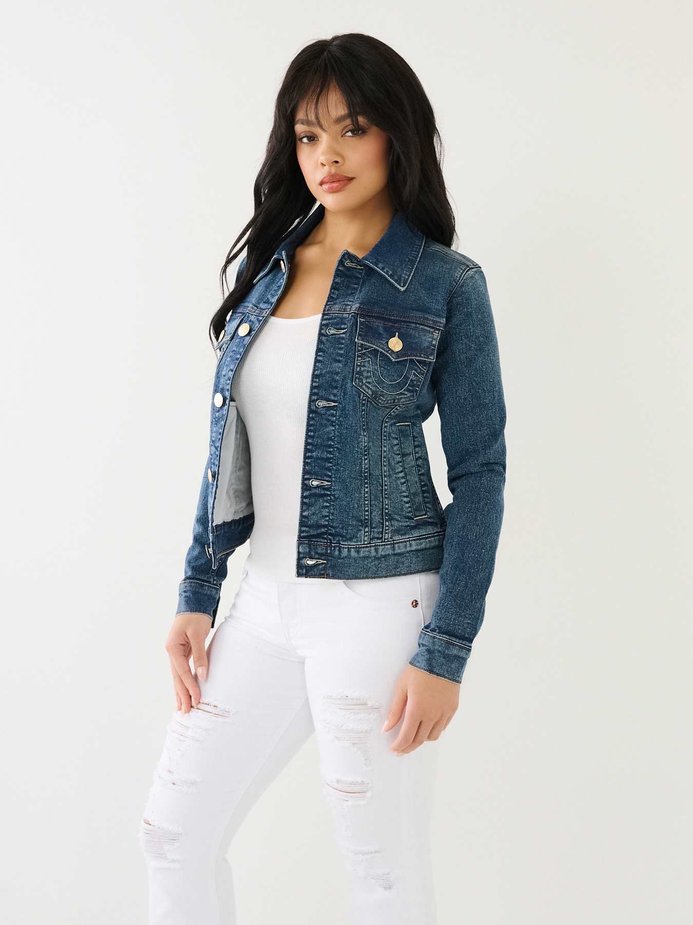 JESSE SINGLE NEEDLE SLIM FIT DENIM JACKET