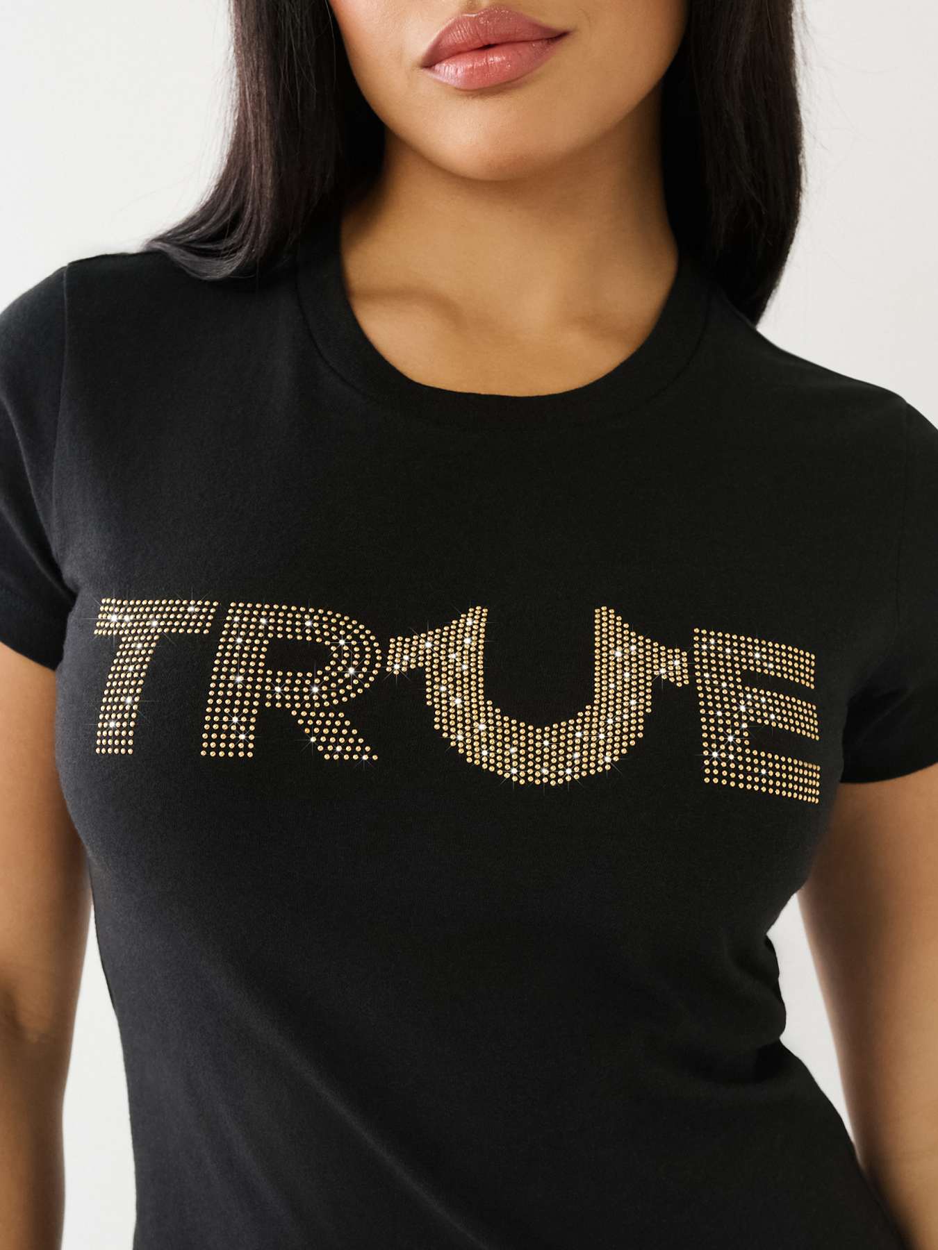 STUDDED TR LOGO CREW TEE | True Religion