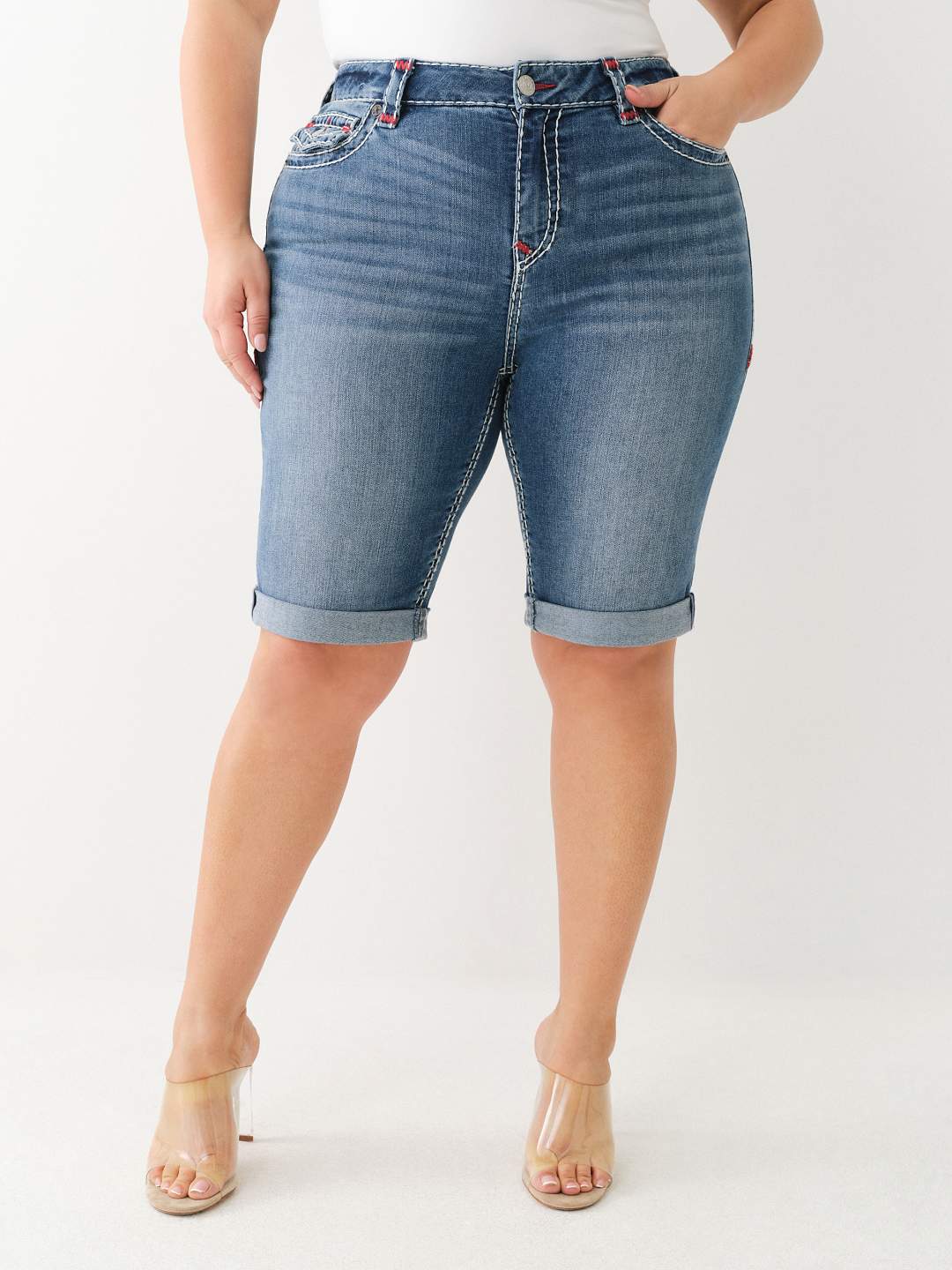 PLUS RILEY SUPER T BERMUDA SHORT | True Religion