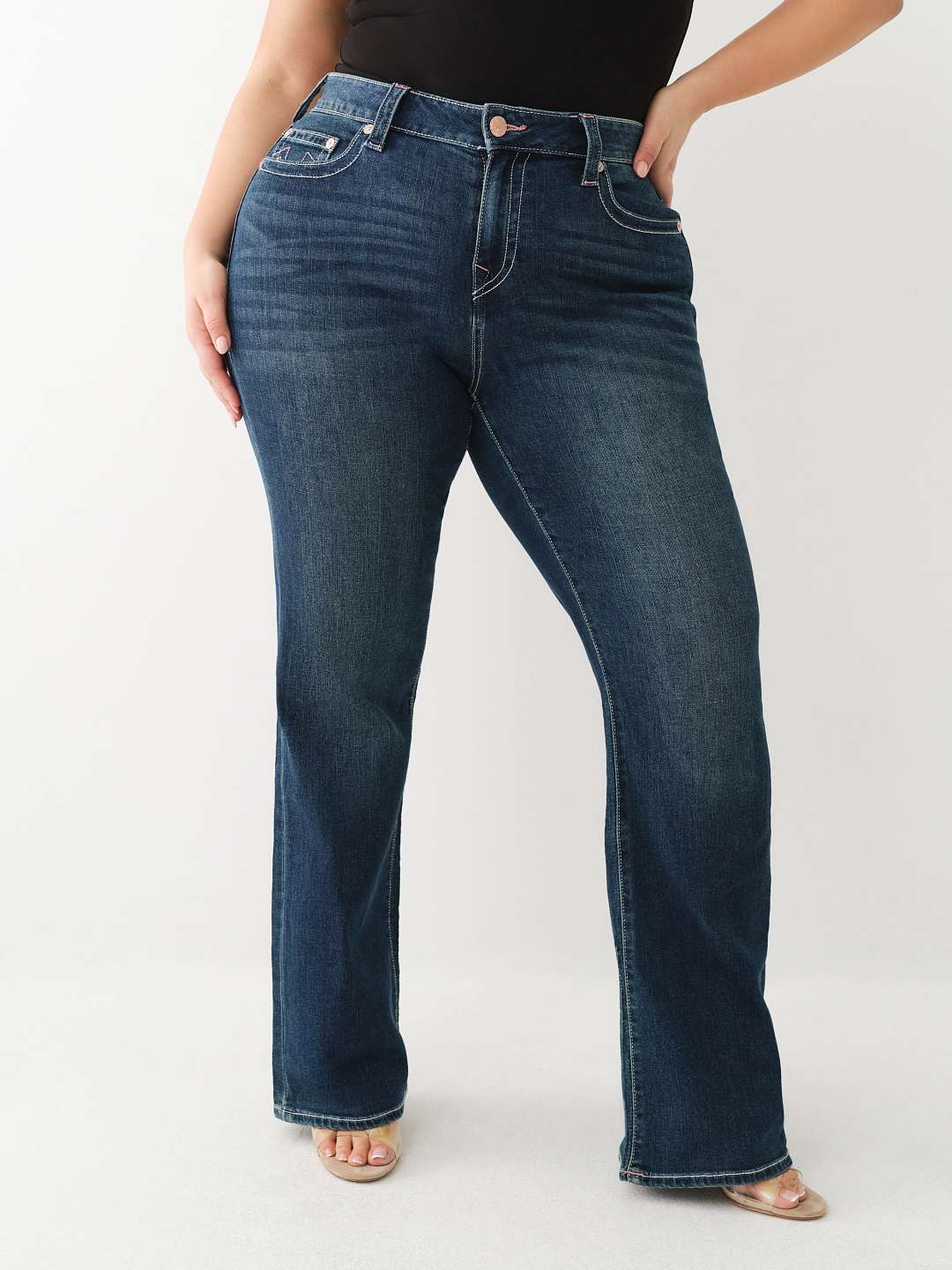 PLUS BECCA EMBROIDERED BOOTCUT JEAN