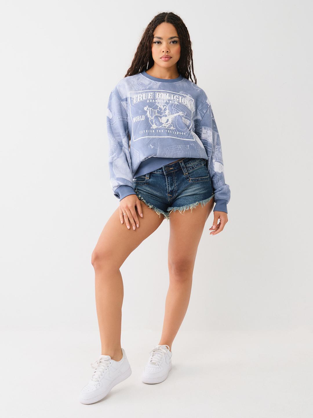 JEAN GRAPHIC BOYFRIEND SWEATER | True Religion