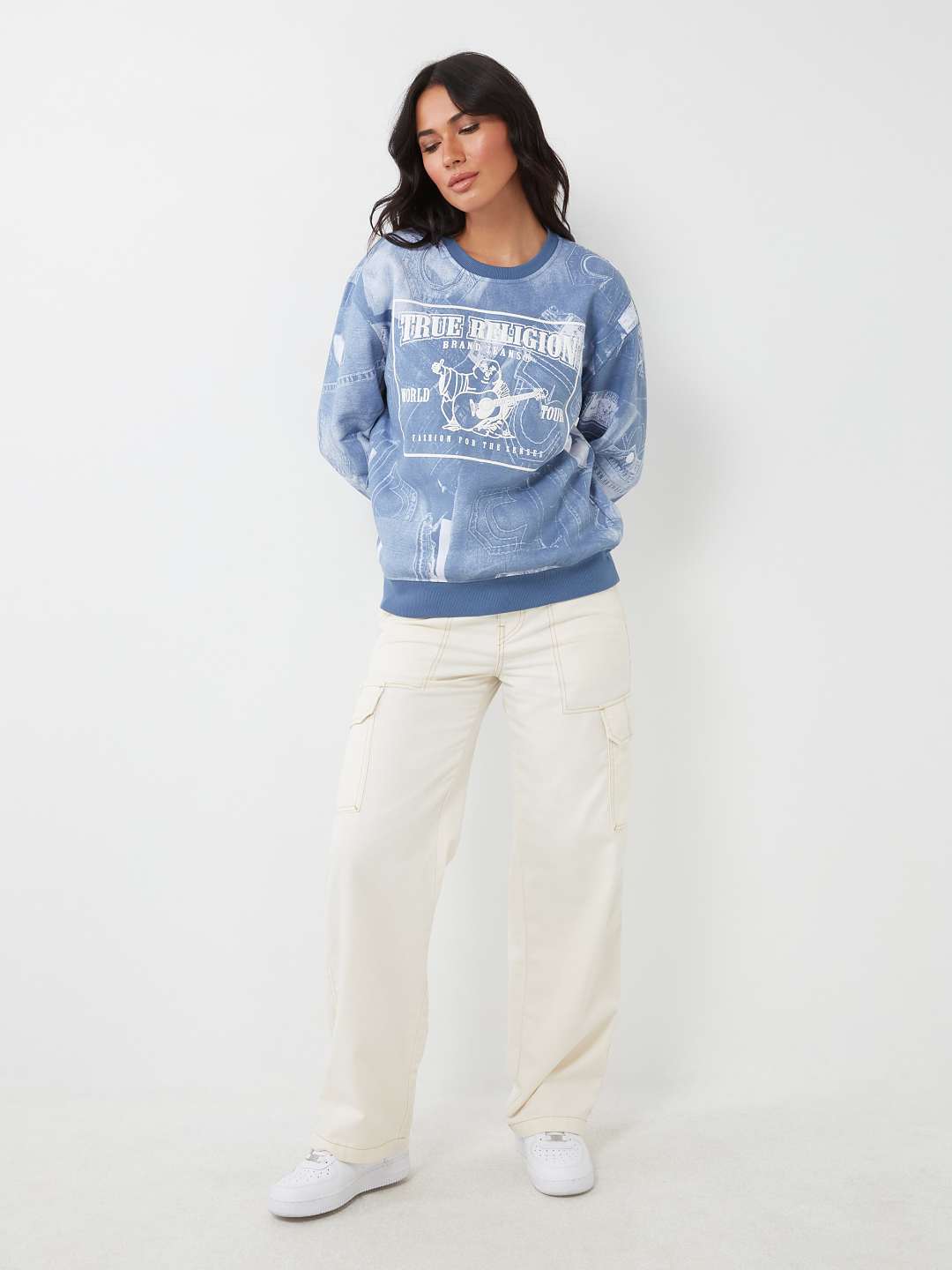JEAN GRAPHIC BOYFRIEND SWEATER | True Religion