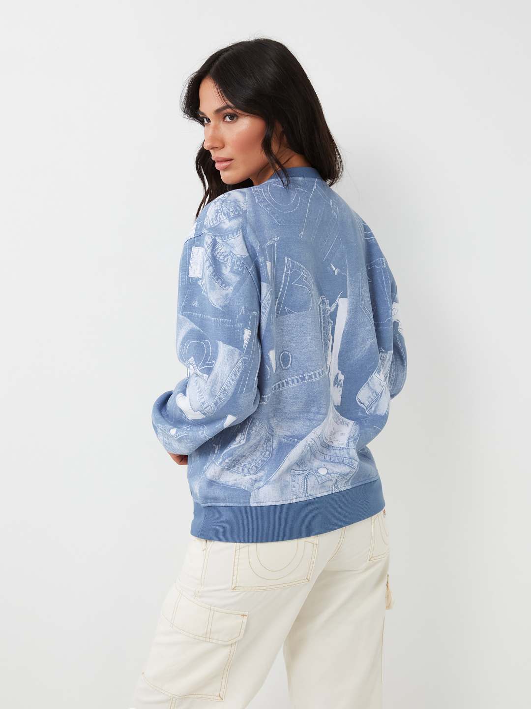JEAN GRAPHIC BOYFRIEND SWEATER | True Religion
