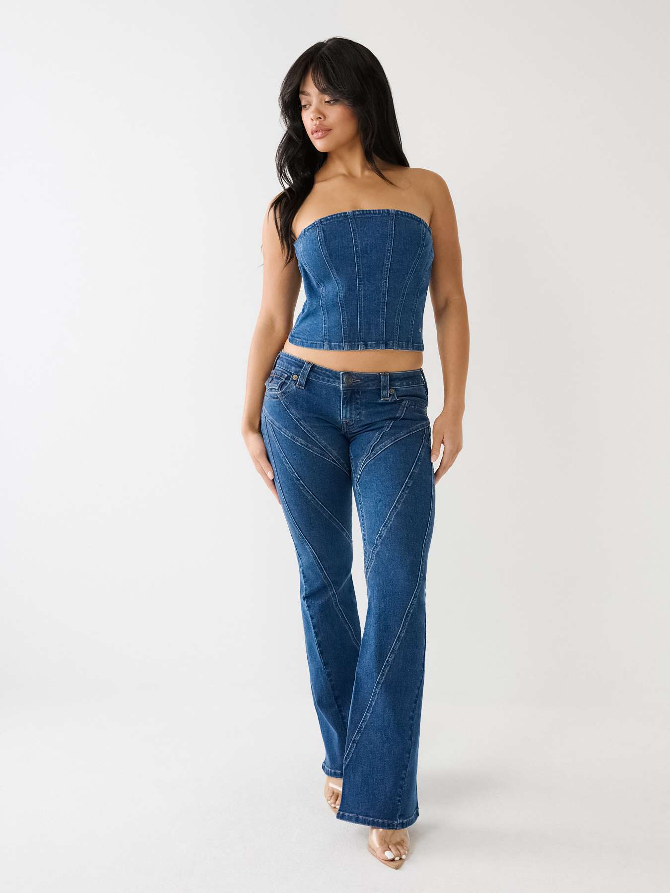 SEAMING DENIM BUSTIER | True Religion