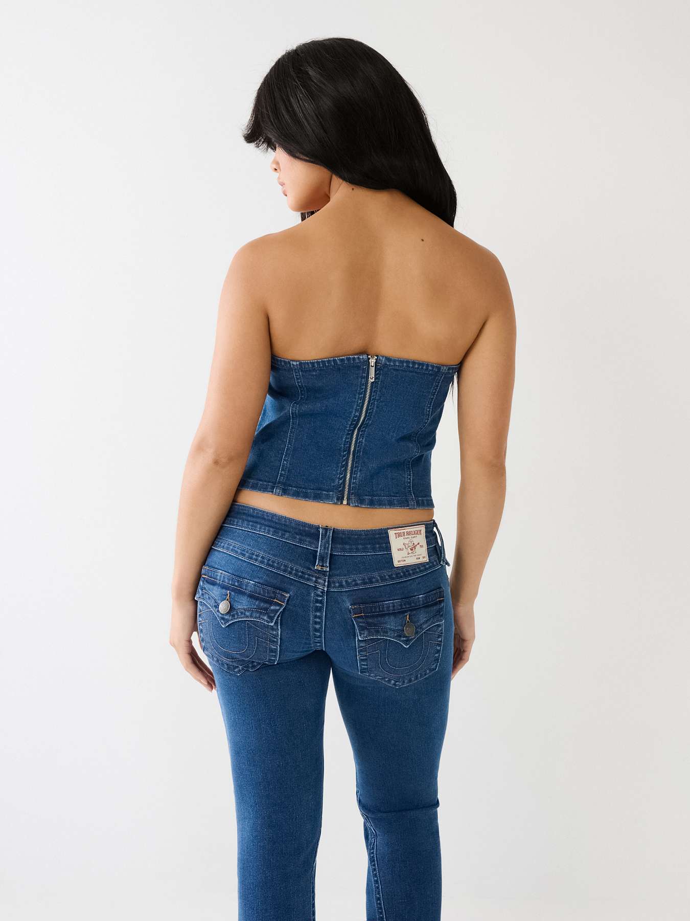 SEAMING DENIM BUSTIER | True Religion