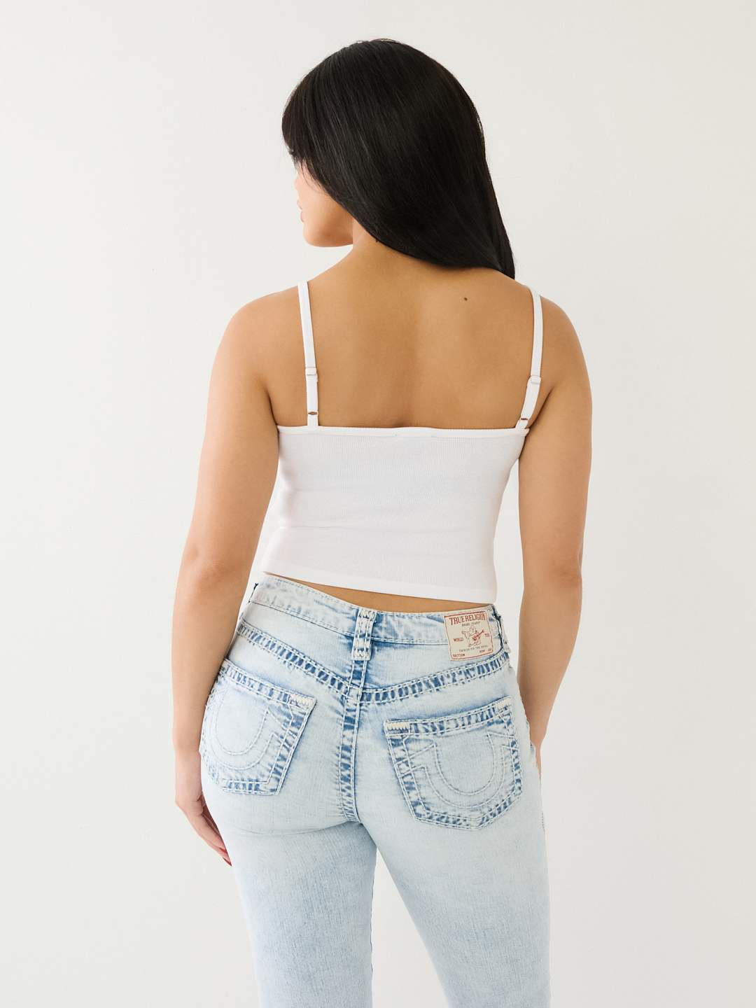CRYSTAL TR LOGO RIB CAMI TOP | True Religion