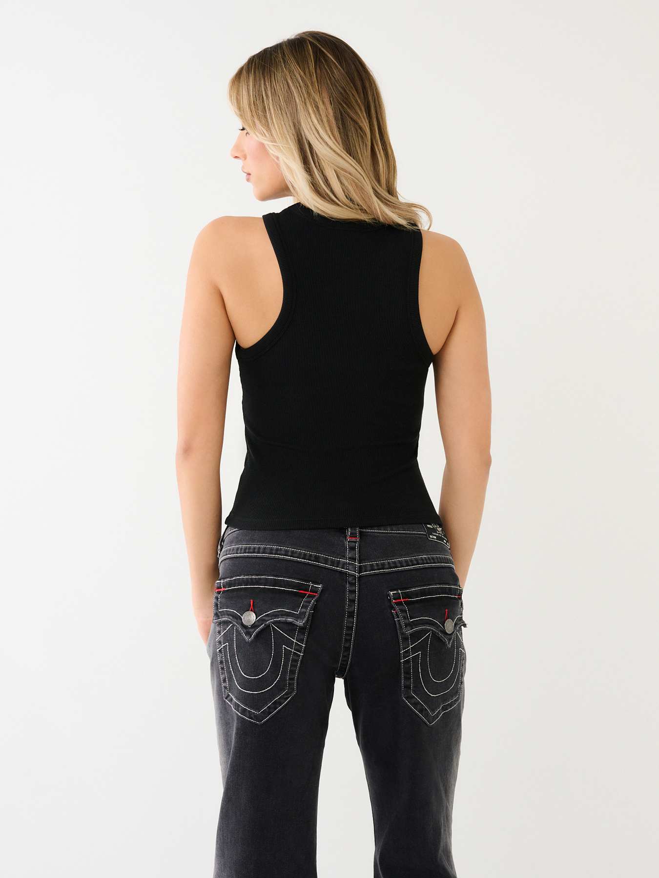 EMBROIDERED HS RIB TANK