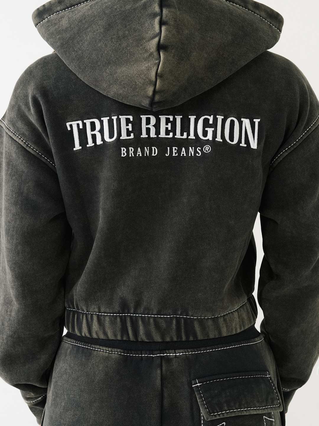 VINTAGE WASH FLEECE ZIP HOODIE