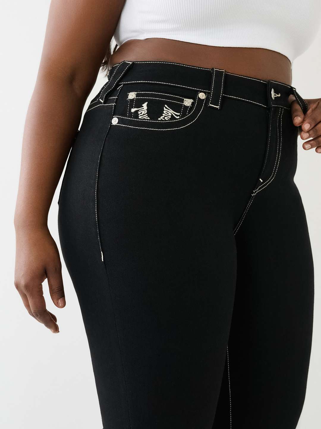 PLUS BECCA WARPED LOGO BOOTCUT JEAN | True Religion