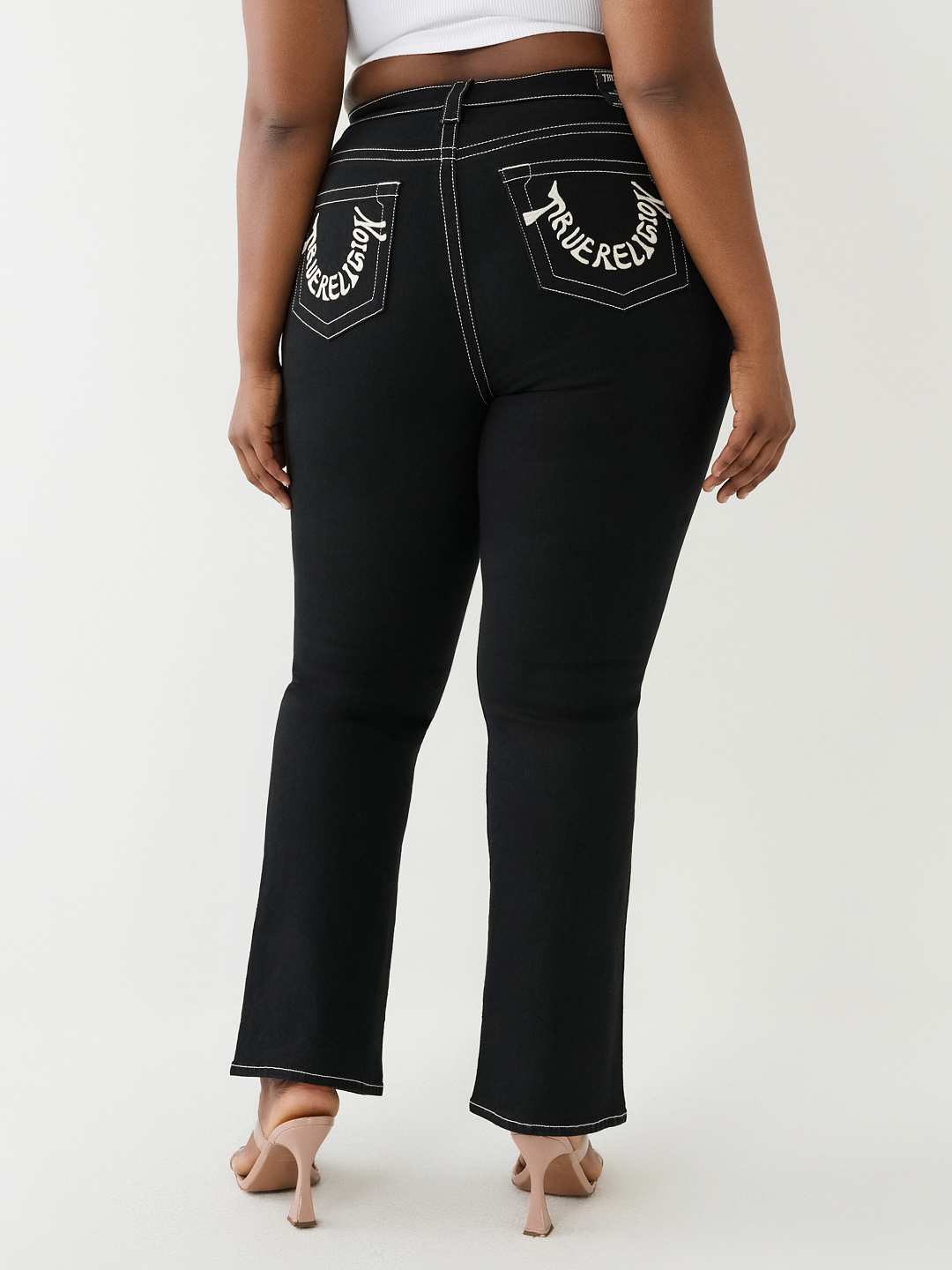 PLUS BECCA WARPED LOGO BOOTCUT JEAN | True Religion
