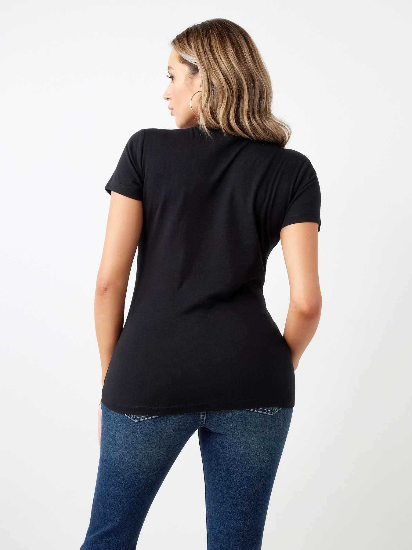 GLITTER TRUE RLGN BUDDHA LOGO TEE