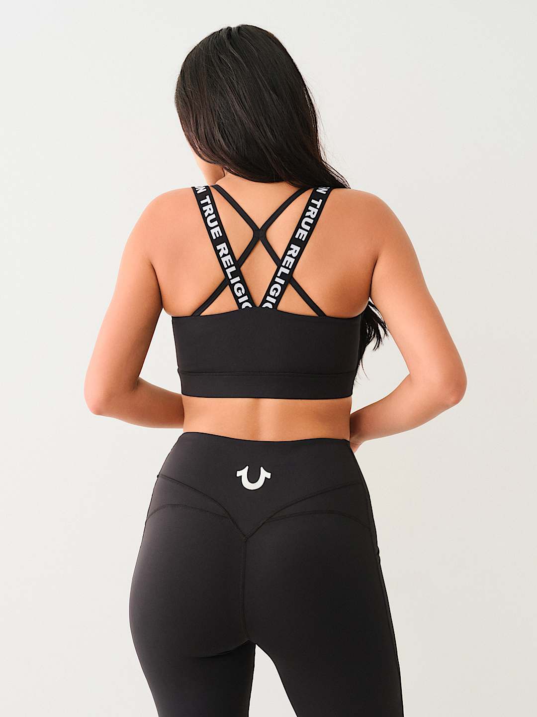 BRANDED SPORTS BRA - Black | True Religion