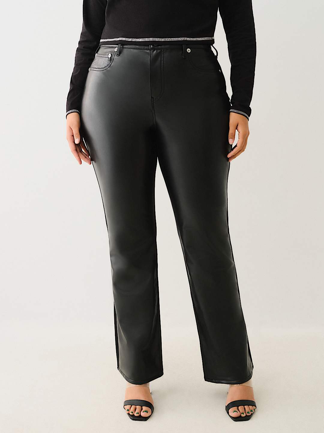 PLUS BECCA FAUX LEATHER PONTE BOOTCUT JEAN | True Religion