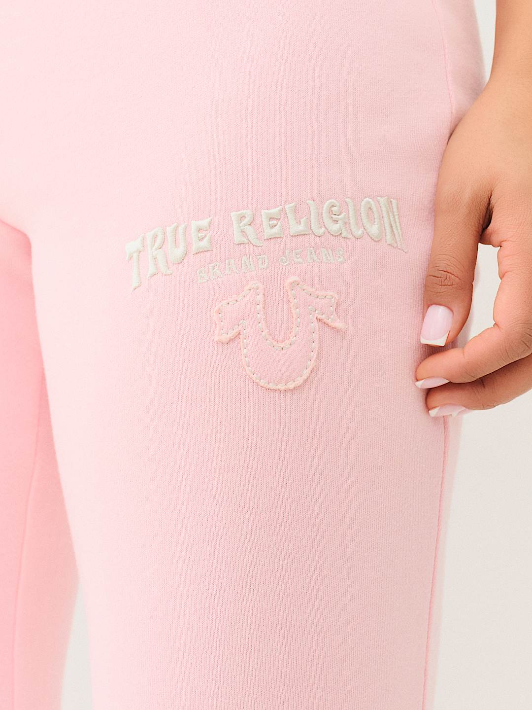 FORD X TRUE RELIGION BIG T FLARE SWEAT PANT - Pink | True FORD X TRUE RELIGION BIG T FLARE SWEAT PANT - Pink | True