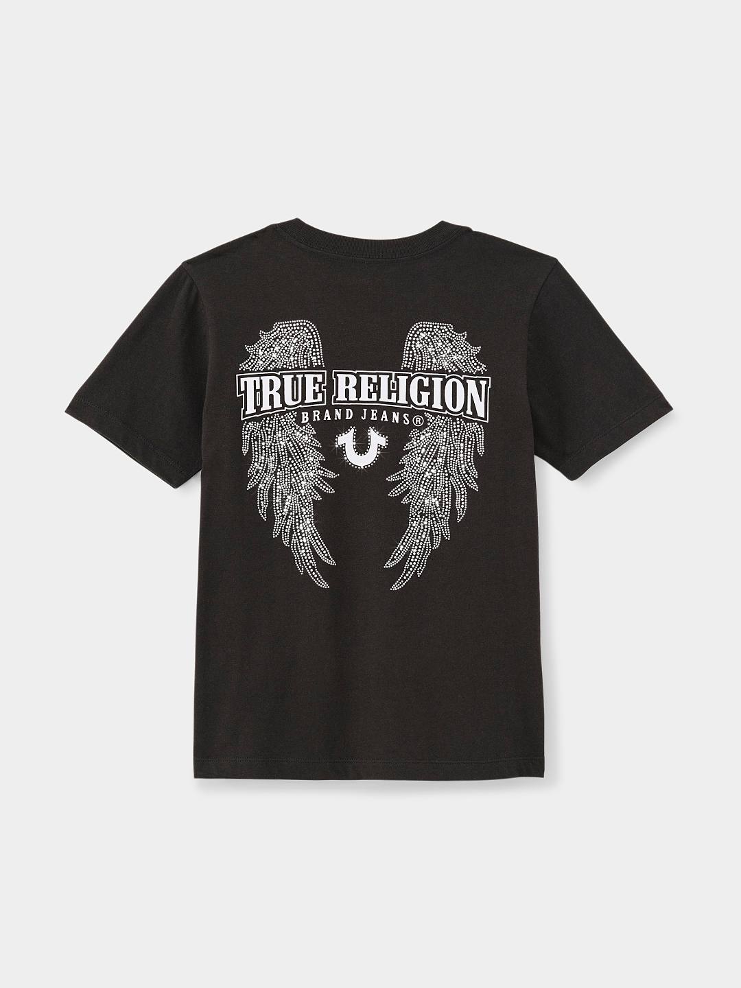 GIRLS CRYSTAL ANGEL WINGS TEE | True Religion
