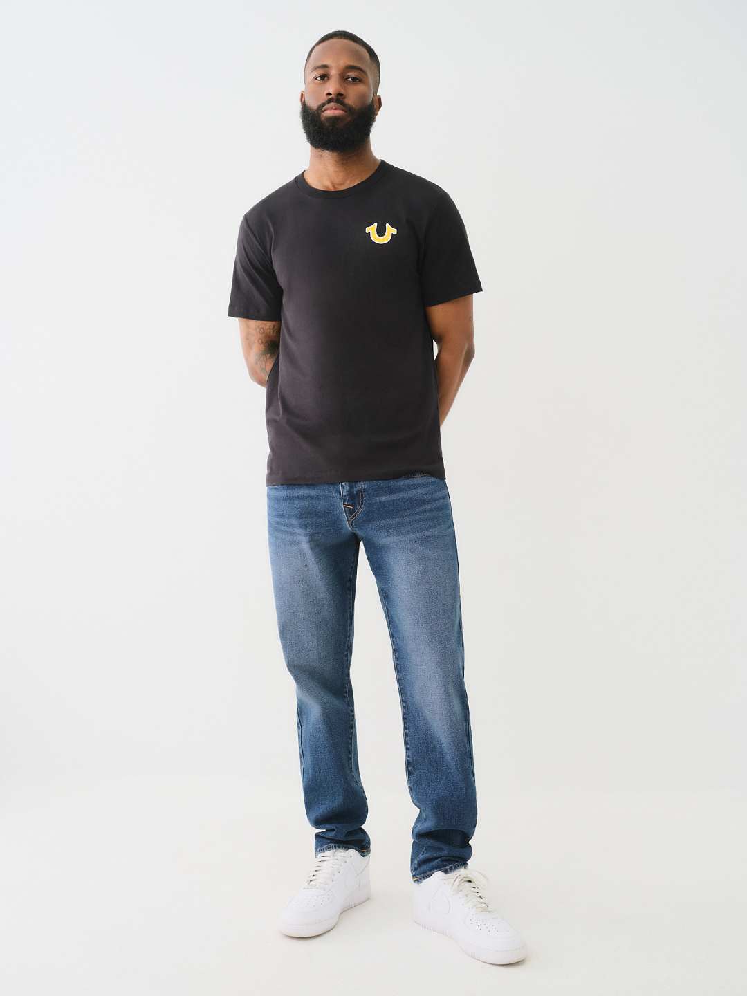 FLOCKED LOGO TEE | True Religion