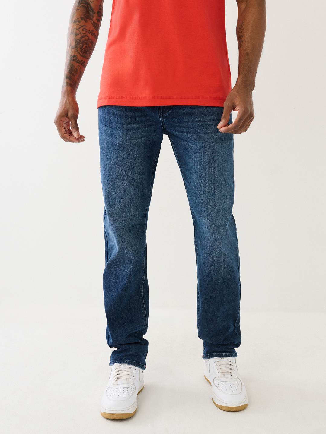 RICKY RED SINGLE NEEDLE STRAIGHT JEAN