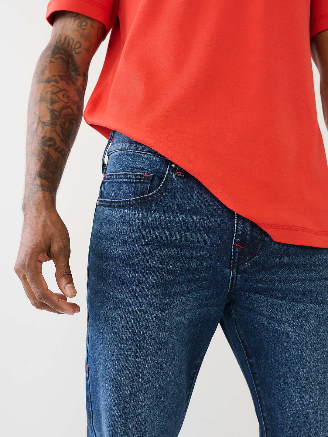 RICKY RED SINGLE NEEDLE STRAIGHT JEAN