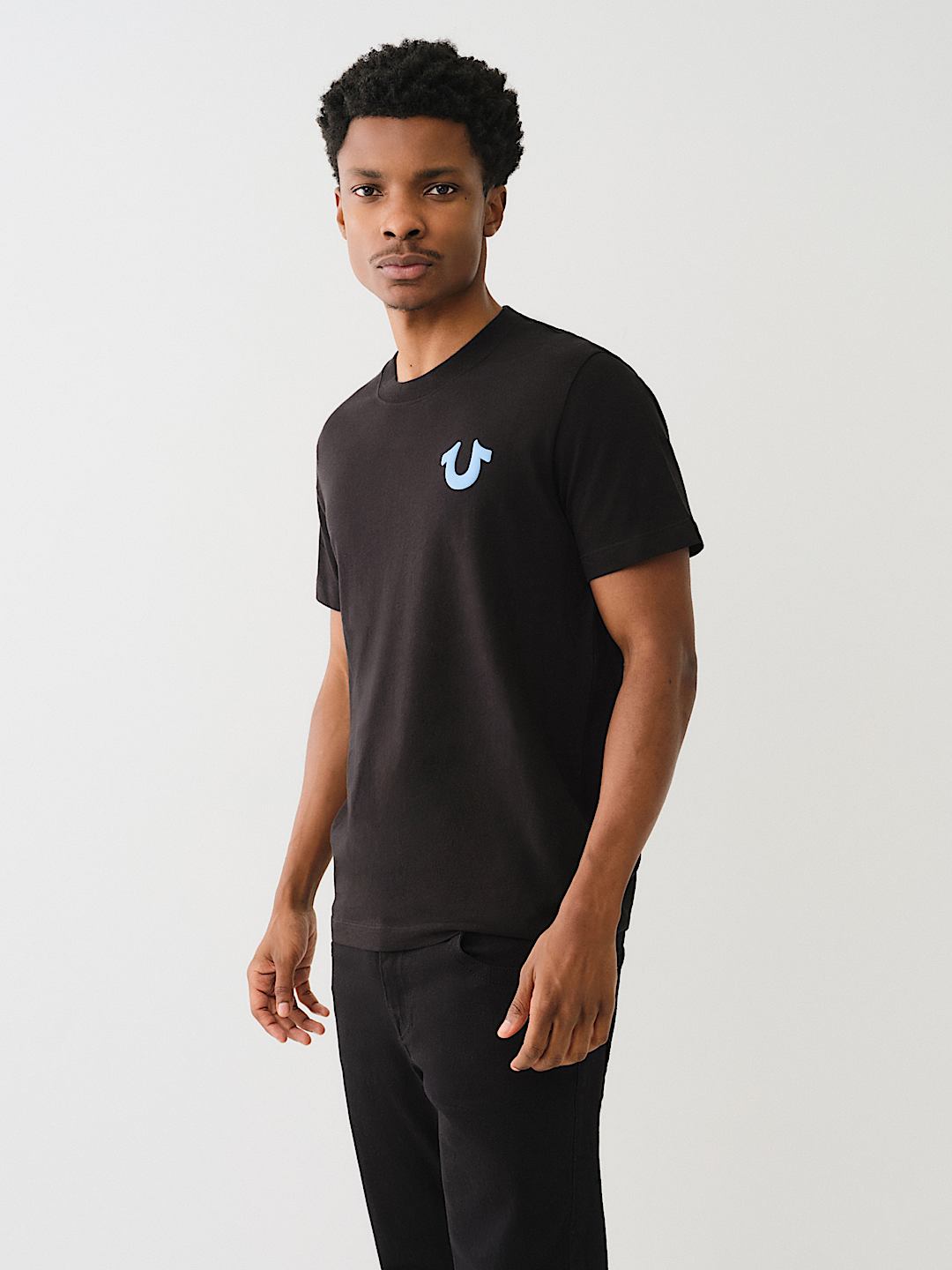 DISTRESSED PUFF PRINT LOGO TEE | True Religion