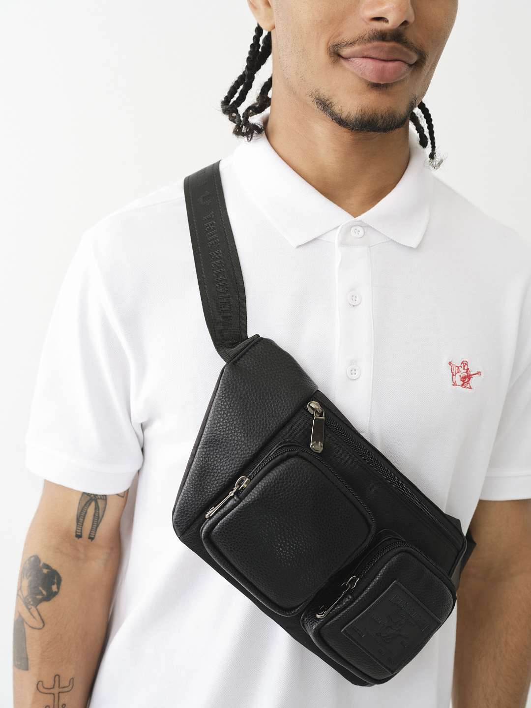 FAUX PEBBLE LEATHER FANNY PACK