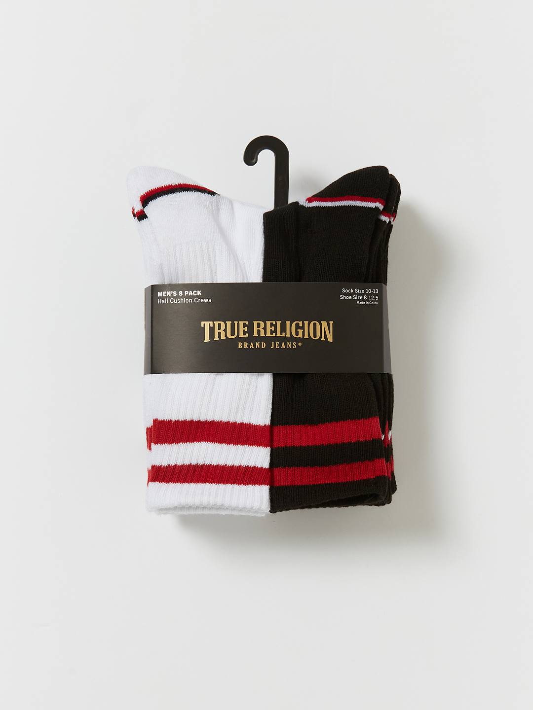 VARSITY STRIPED SOCK SET - 8 PACK