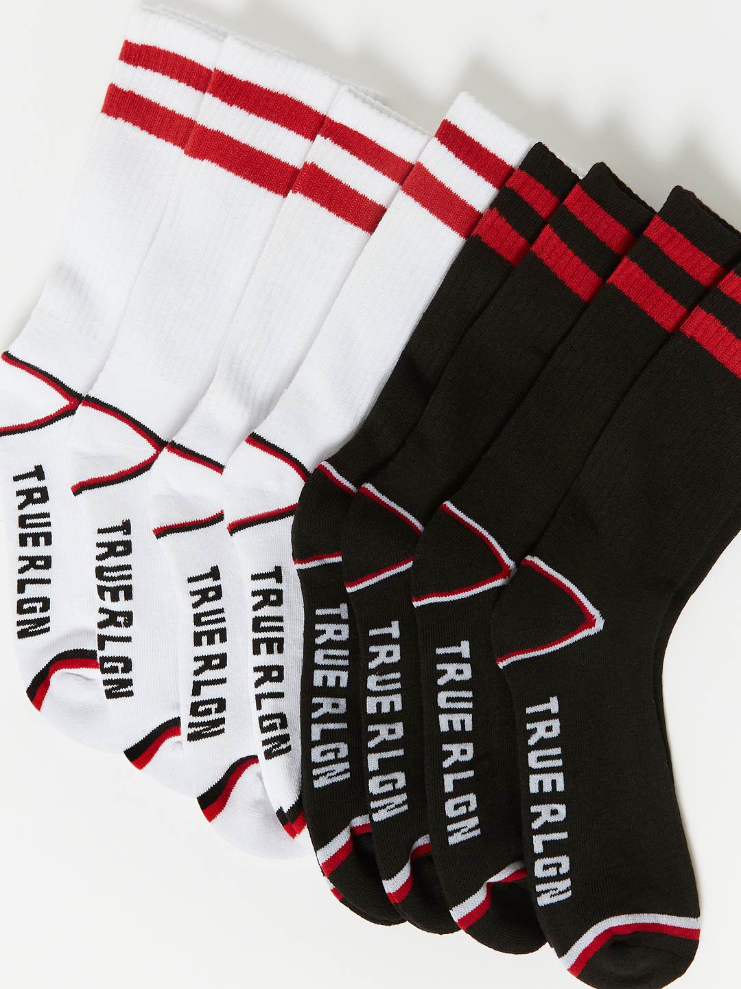 VARSITY STRIPED SOCK SET - 8 PACK